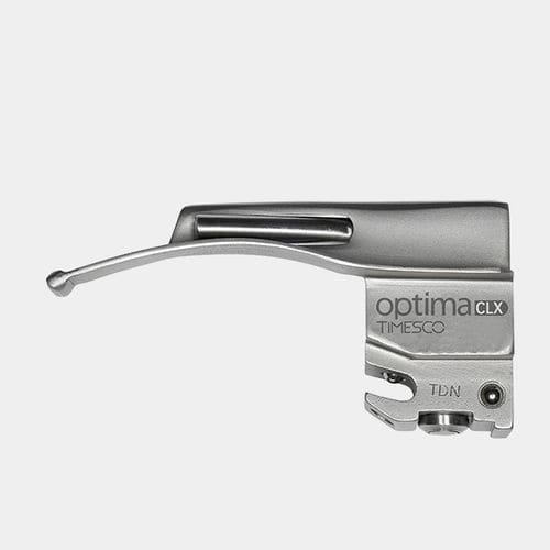 Cardiff laryngoscope blade - Optima CLX - Timesco - metal / fiber optic