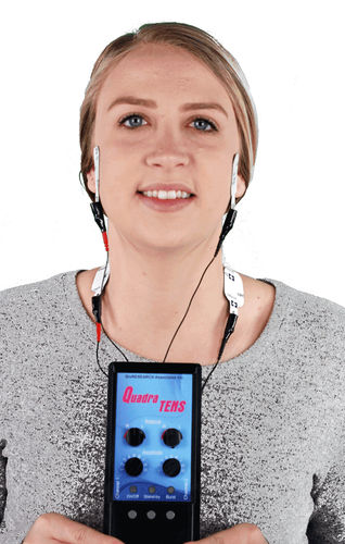 Electric stimulator - QuadraTENS™ - Bioresearch - hand-held / TENS / 2 ...