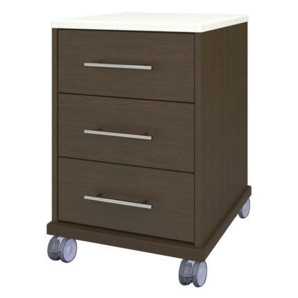 Bedside cabinet on casters - Auburn - Kwalu - with drawers / locking