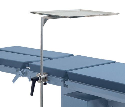 Table-mounted instrument table - 9910002 - OPT SurgiSystems - stainless ...