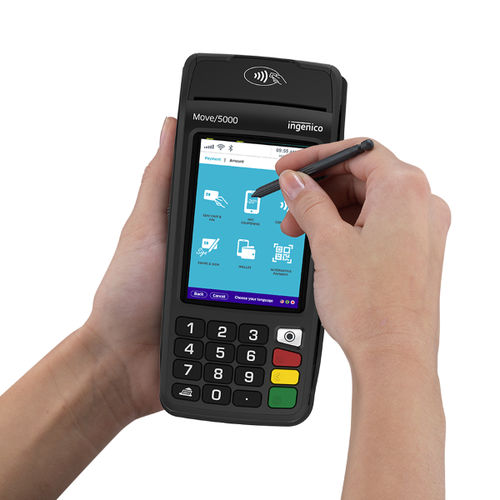 Mobile payment terminal - Move/5000 - Ingenico - 4G / Bluetooth / 3G