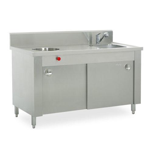 Sluice room sink - MSE 4400 - MIXTA - 1-station / stainless steel ...