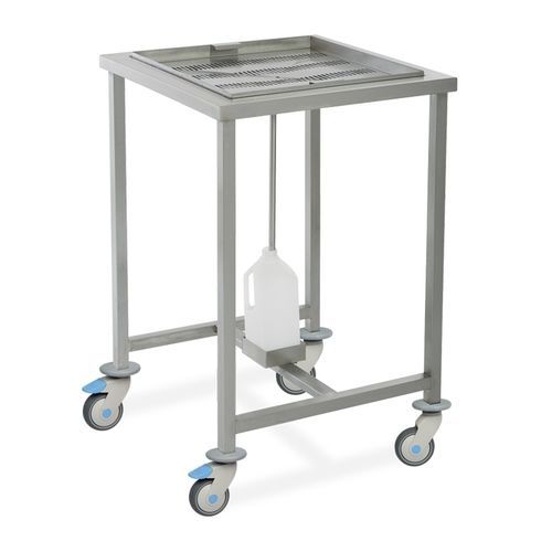 Work table - MSM 5080 - MIXTA - square / mobile / stainless steel