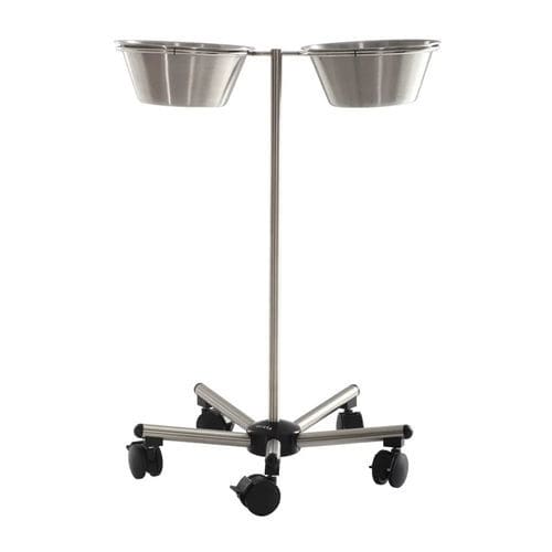 Double bin surgical basin stand - MSK 7050 - MIXTA - trolley-mounted ...