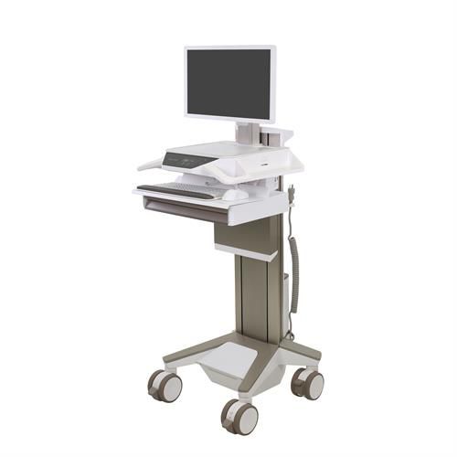 Secure computer cart - CareFit™ Pro - Ergotron - battery-powered