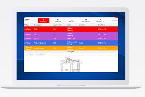Planning software - Arial - Securitas Healthcare - medical / web-based