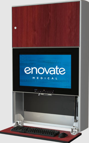 Medical computer workstation - e750 - Enovate - wall-mounted / height ...
