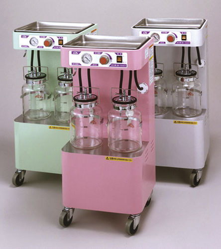 Pneumatic surgical suction pump - SB-10mKII - Acoma Medical - on casters