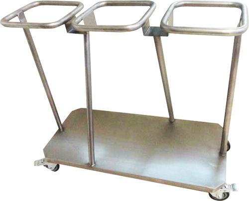 Transport trolley - Baygen Laboratuar - waste / stainless steel / with ...