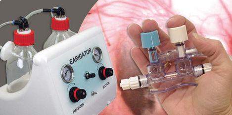 Irrigation + suction fluid management system - Otopet USA - endoscopy