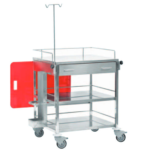 Emergency trolley - CP.10.000I - Orla Equipamientos Clínicos - with ...