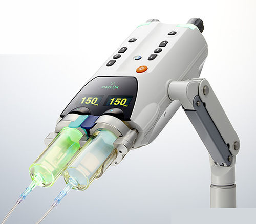 Angiography contrast media injector - PRESS DUO elite - Nemoto - dual-head