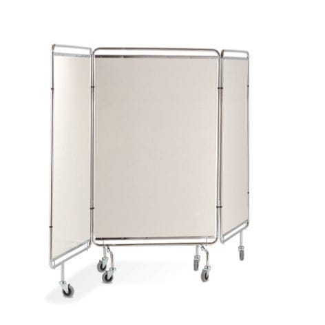 Hospital privacy screen on casters - 080-00 series - Tarsus - 3-panel