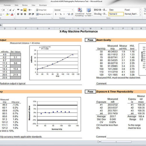 Analysis software - Accu-Gold Excel - Radcal - medical / automated