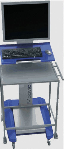 Medical computer workstation - MOOVICARE - LM Realisations - laptop