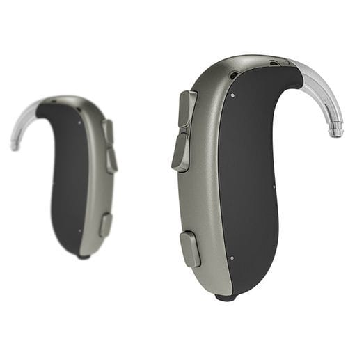 BTE hearing aid - Leox 3 - bernafon - bluetooth® / brown / gray