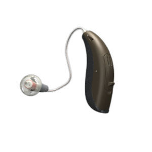 Mini RIC hearing aid - Saphira - bernafon - bluetooth® / beige / brown