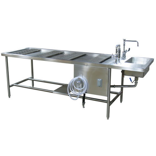 Autopsy table - 1036-24 - Mortech Manufacturing - rectangular / with ...