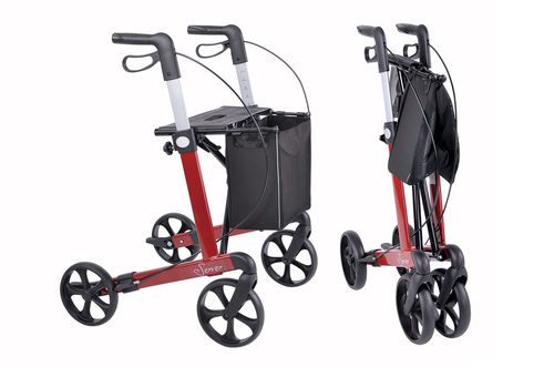 4-wheel rollator - Server - Rehasense Europe - with basket / with seat ...
