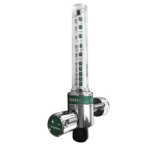 Variable-area flow meter - Arigmed - double / oxygen / for hospitals