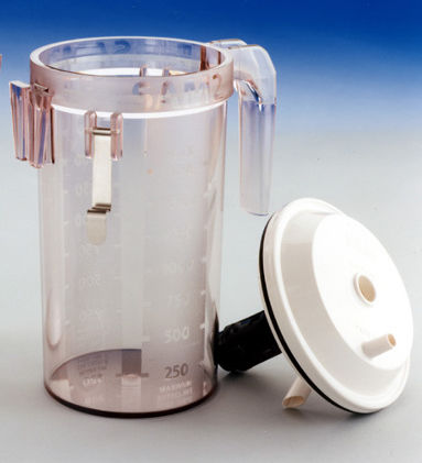 Body fluids suction jar - SAM 2 - MG Electric - autoclavable