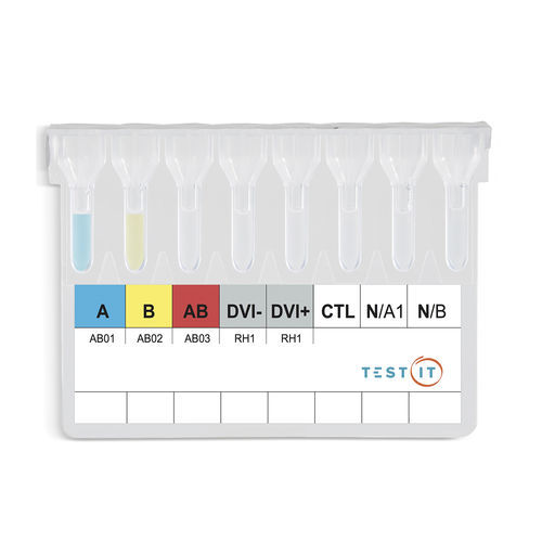 Blood typing test kit - TG102 - Turklab Tibbi Malzemeler San. Tic. A.S.