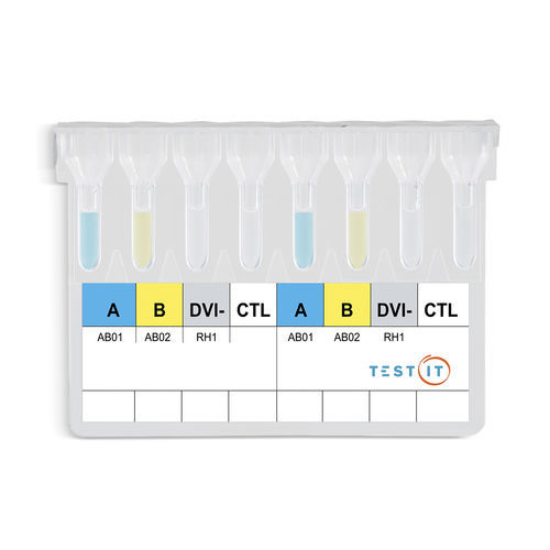 Blood typing test kit - TG109 - Turklab Tibbi Malzemeler San. Tic. A.S ...