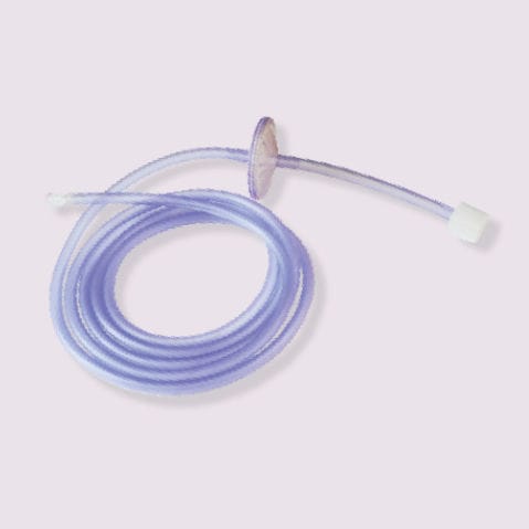 Insufflation tubing - Comepa Industries - straight / flexible / transparent