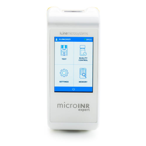 Automatic coagulometer - microINR Expert - iLine Microsystems S.L. - 1 ...
