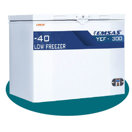 Blood plasma freezer - YEF 300 - EMSAS - laboratory / chest / 1-door