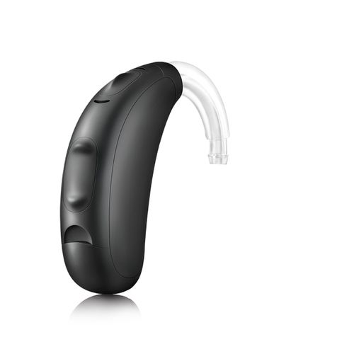 BTE hearing aid - SHD 3 - Hansaton Akustik - telecoil / beige / black