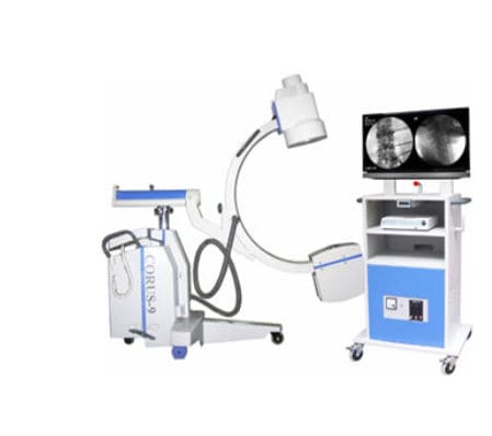Mobile C-arm - Corus 9 - Recorders & Medicare Systems - with video column