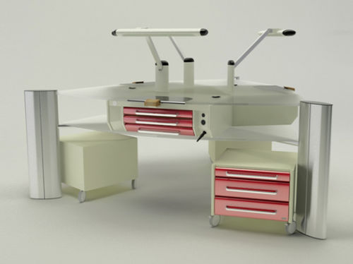 Dental laboratory workstation with light - Operativa 12 - CATO ...