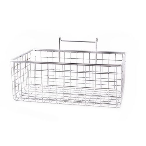 Storage basket - INMED S.A. - stainless steel / rail-mounted / wire