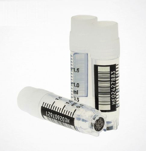Cylindrical sample tube - Hamilton Storage - with screw cap / graduated