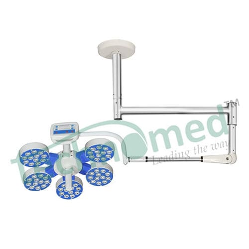 Ceiling-mounted surgical light - TMI-C-5 - TECHNOMED INDIA - LED / with ...