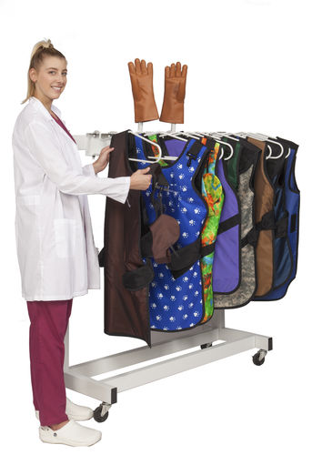 X-ray apron rack on casters - Deca - Wolf X-Ray Corporation