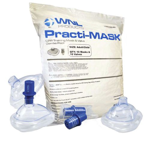 Training resuscitation mask - 5000TMV - WNL Products - CPR / latex-free