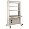 Mobile laboratory bench - Optima™ - Mott Manufacturing - with shelves