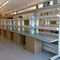 Mobile laboratory bench - Sigma Carts™ - Mott Manufacturing - with shelves