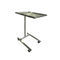 Stainless steel Mayo table - Qualiaço - manual / height-adjustable