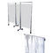 Hospital screen on casters - ALT series - Altermedical - 4-panel / with ...