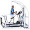 Treadmill with handrails - locomotion® 150/50 DE med - h/p/cosmos ...