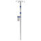 Wall-mounted IV pole - I1000702 - provita medical - 4-hook / stainless ...
