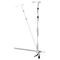 Wall-mounted IV pole - I1000232 - provita medical - rail-mounted / 2 ...