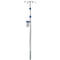 Wall-mounted IV pole - I1000307 - provita medical - 4-hook / stainless ...