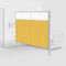Fixed hospital privacy screen - DAYLIGHT TOP - Silentia - folding