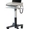 Secure computer cart - DCT-1B3 - Lund Industries - height-adjustable