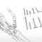 Hand compression plate - HPS - Acumed - locking / metallic