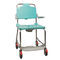 Commode chair with armrests - 600ZA001 - Vernacare - on casters / with ...